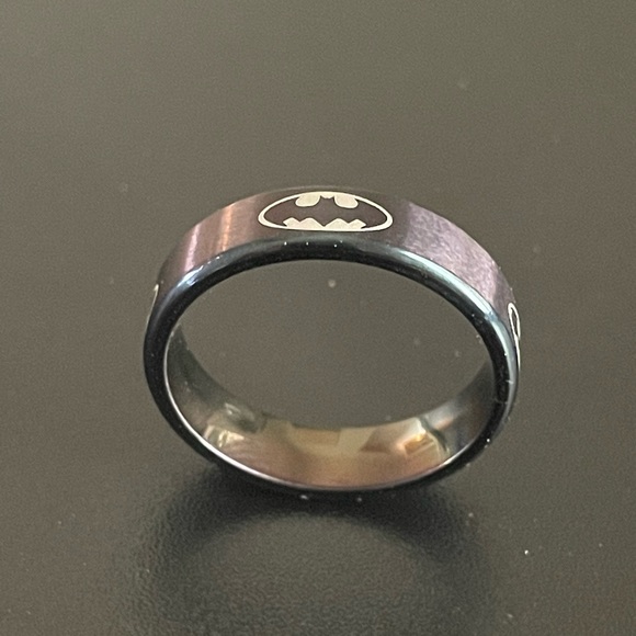 Jewelry | 6mm Black Batman Ring Size 613 | Poshmark